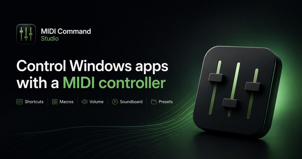 MIDI Macros, Shortcuts, and Volume | MIDI Command Studio